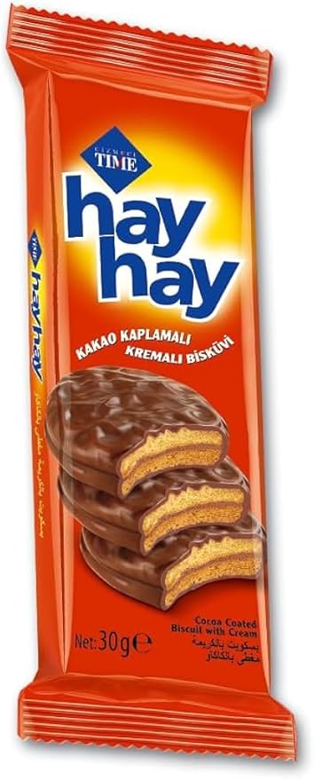 Time Hay Hay Cocoa Coated Biscuit With Cream 30g – Mighty Foods