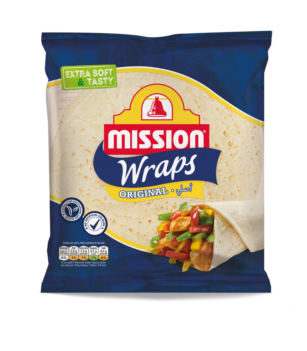 Mission Foods Original Wraps 20CM 320g – Mighty Foods