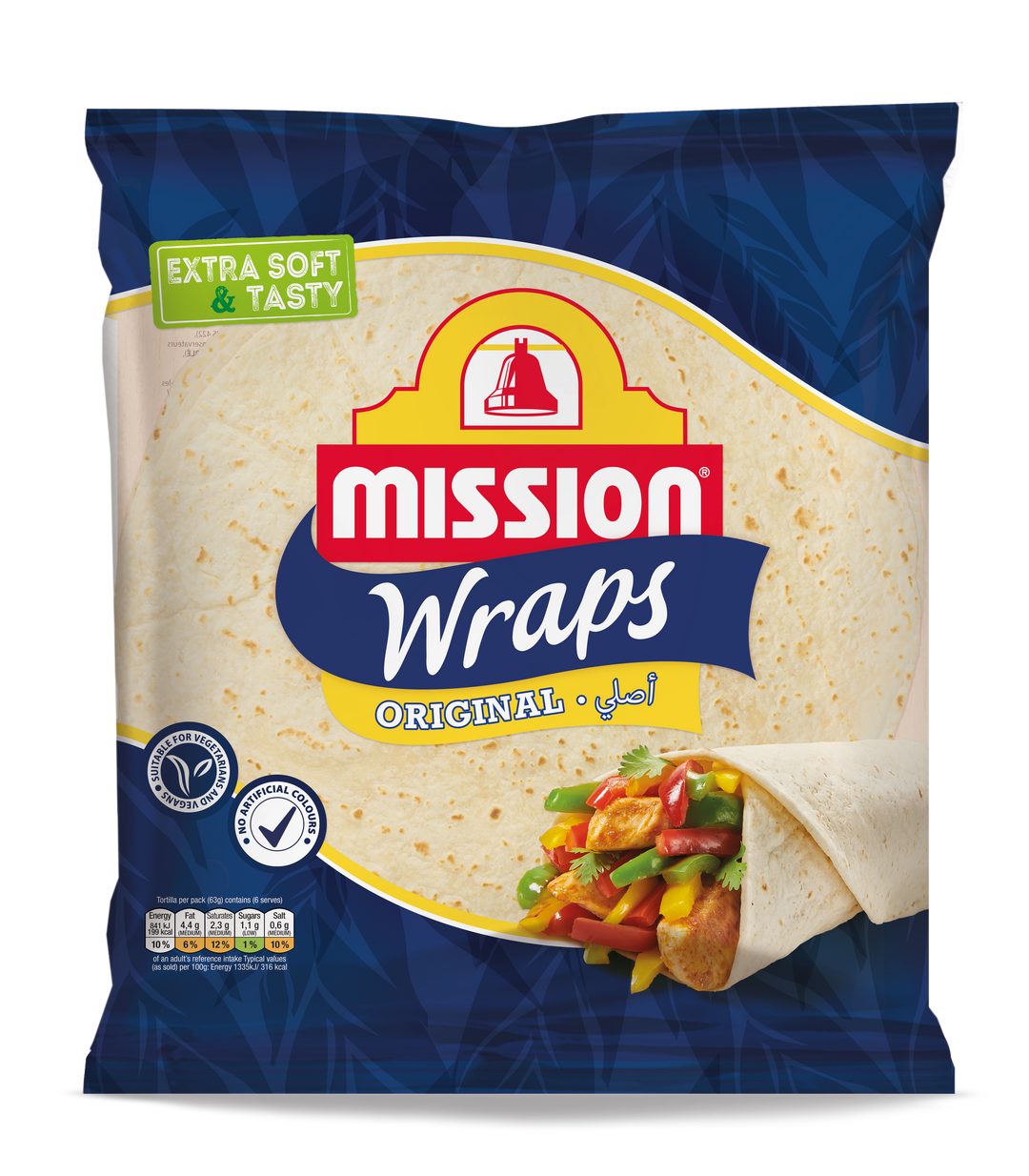 Mission Foods Original Wraps 25CM 378g – Mighty Foods