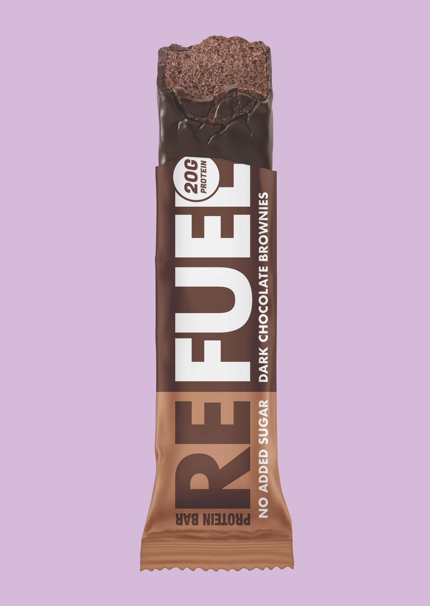 Refuel Dark chocolate Brownies Protein Bar 60 gm – Mighty Foods
