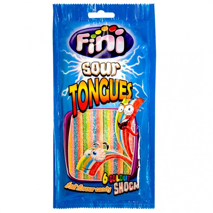 Fini Strips Sour Rainbow Shocks|90g – Mighty Foods