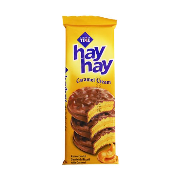 Time Hay Hay Cocoa Coated Sandwich Biscuit With Caramel|30 g – Mighty Foods