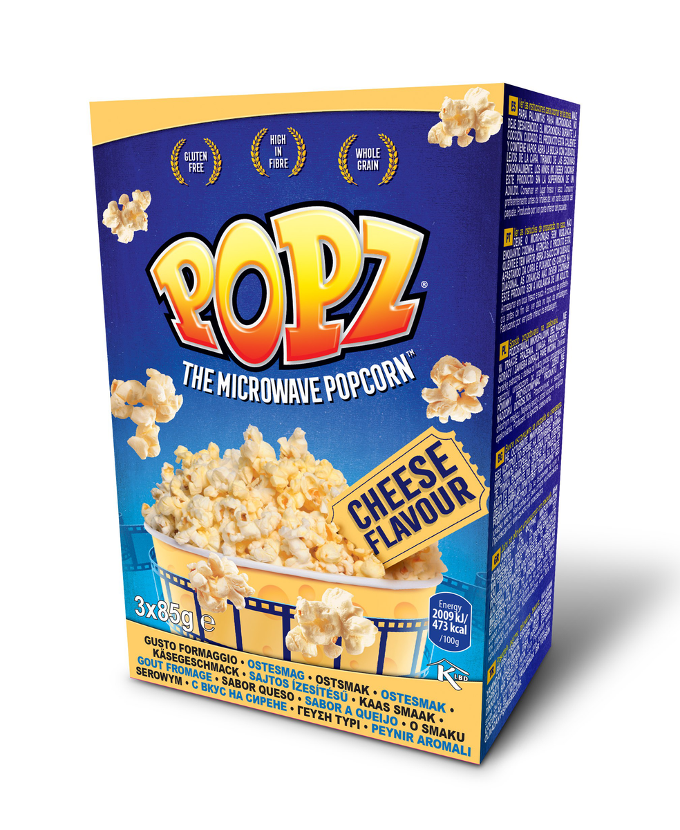 Popz Cheese Microwave Popcorn 85g – Mighty Foods