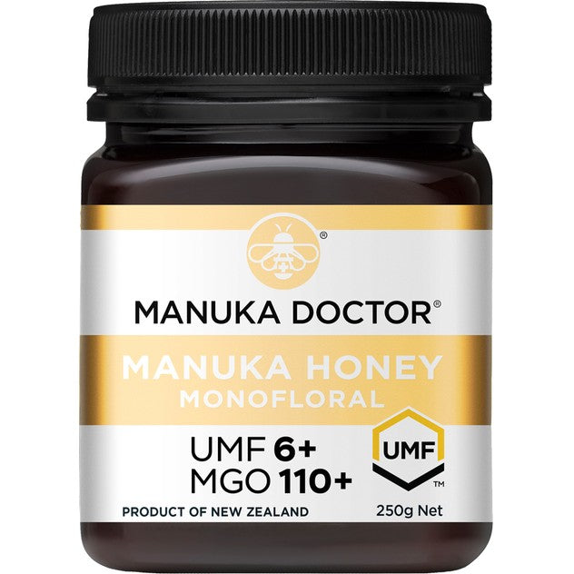 Manuka Doctor UMF 6+ Manuka Honey Monofloral 250G – Mighty Foods