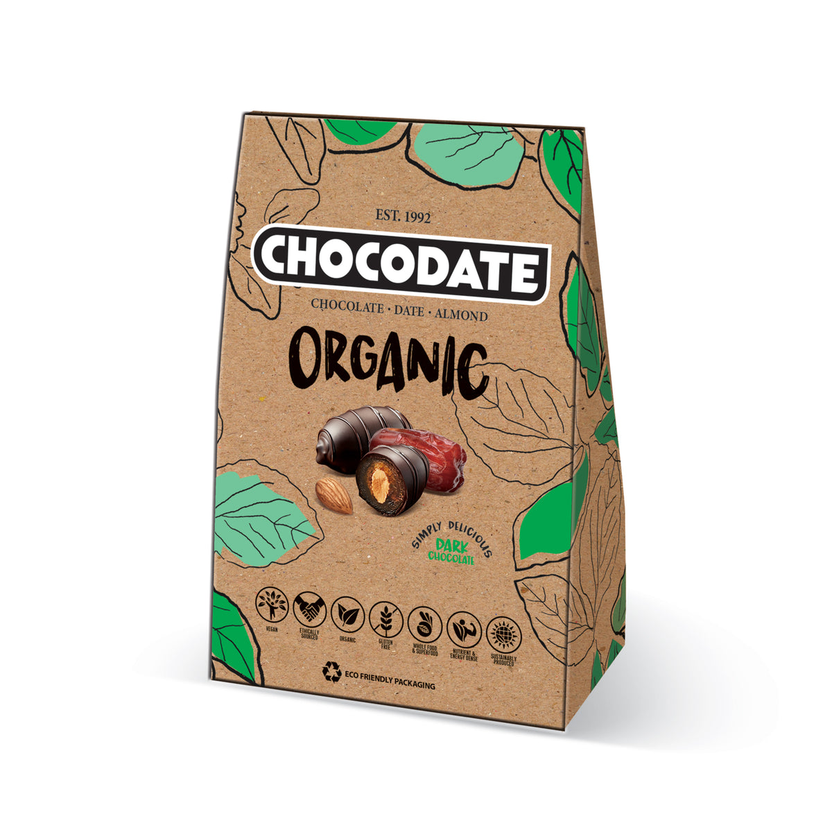 Chocodate Organic Dark Snacksize Box 90g – Mighty Foods