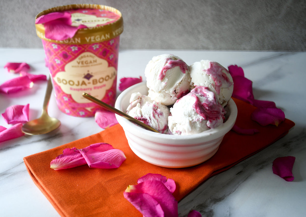 Booja Booja Dairy-Free Raspberry Ripple Ice Cream – Mighty Foods